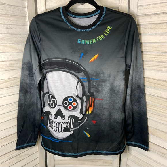 wonder nation | Pajamas | Wonder Nation Boys Skull Gamer Graphic Black ...